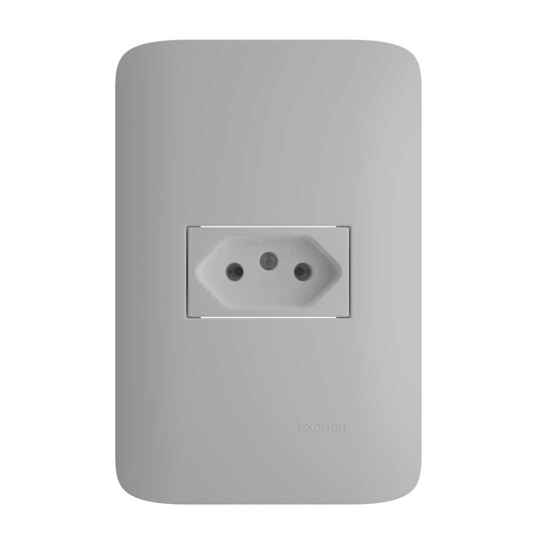 Conjunto 4x2 01 Tomada 2P+T 10A/250V - Exatron